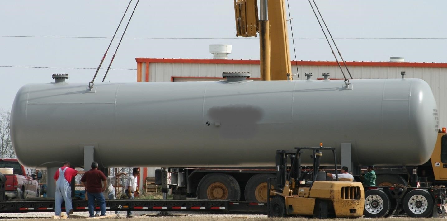 108 x 540 Horiz propane Receiver | RVSCorp